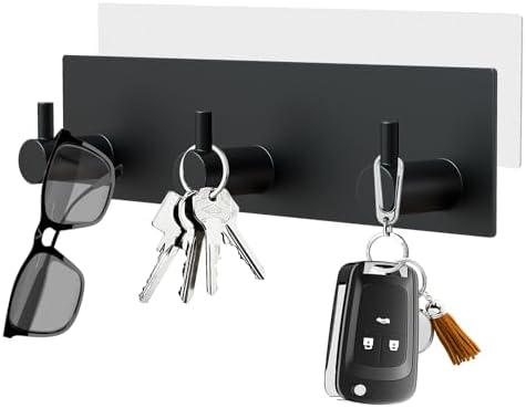 Amazon.com: VIRFIN Key Holder for Wall with 2 Self-Adhesive Tapes, No ...