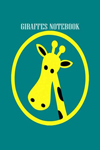 GIRAFFES NOTEBOOK: giraffe head cartoon - 50 sheets, 100 pages - 6 x 9 ...