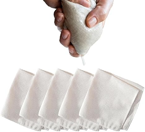 5Pcs Cheese Cloths for Straining,Muslin Cloths for Cooking,Unbleached ...
