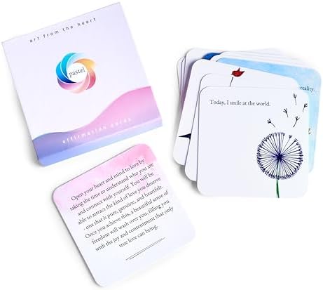 Amazon.com : PASTEL Positive Affirmation Cards for Daily Inspiration ...