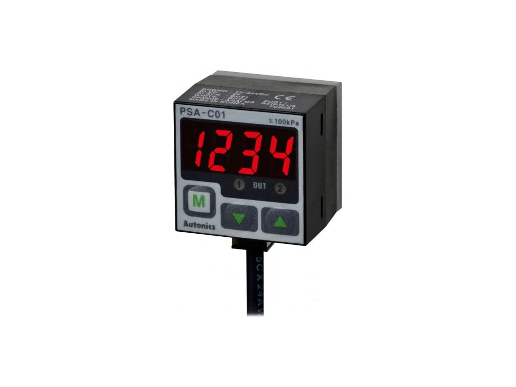 PSA-V01-Rc1/8, Sensor, Pressure, Negative Pressure, 3 1/2 Digit LED, 0 ...