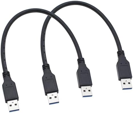 USB 3.0 A to A Male Cable 1Ft, Tan QY USB to USB Cable,USB Male to Male ...