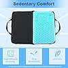 Amazon.com: Foldable Gel Seat Cushion for Travel - Portable Cushion for ...