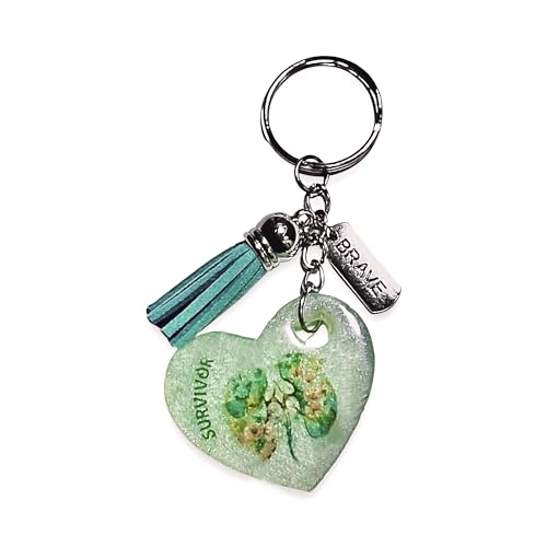 Amazon.com: Resin Kidney Design Heart Shaped Keychain Gift for ...