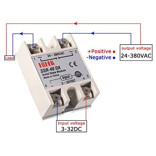 Snapklik.com : Solid State Relay SSR-40DA 40A Input 3-32V DC Output 24 ...