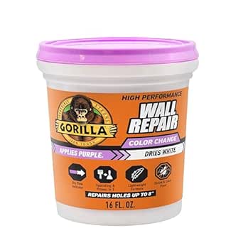 Amazon.com: Gorilla High Performance Wall Repair Color Change, 16 Ounce ...