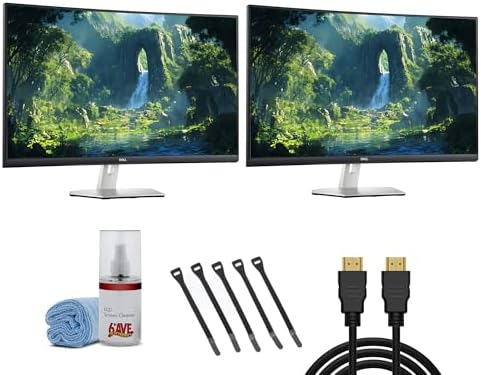 Amazon.com: Dell 2X 32 Inch Curved FHD Monitor (S3222HN) Bundle ...