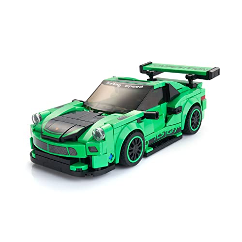 Block Builder 911 Racing Car Building Block Set (358 Pieces). Racing ...