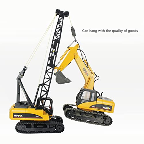 Fistone 1/14 RC Truck Crawler Tower Crane Hoist Dragline Die-cast Model ...