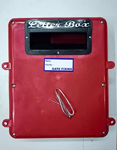 Gate Fixing Letter Box with Steel Binding Wire (Red) 11 x 10.5 x 4 inch ...