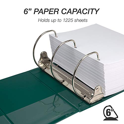 Snapklik.com : Durable 6 Inch Binder, Made In The USA, Locking D Ring ...