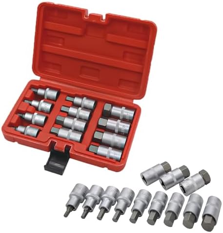 12 Stück Inbus Nuss Satz Schraubendreher Bits Vielzahn ...