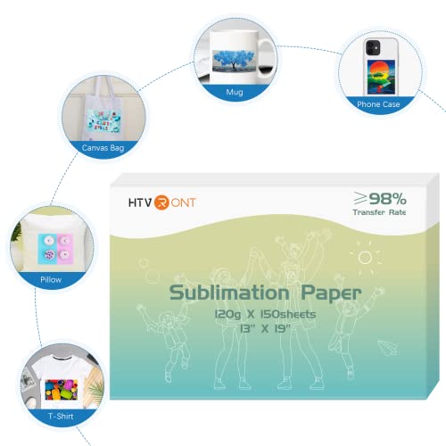 Snapklik.com : HTVRONT Sublimation Paper 13x19 Inches - 150 Sheets ...
