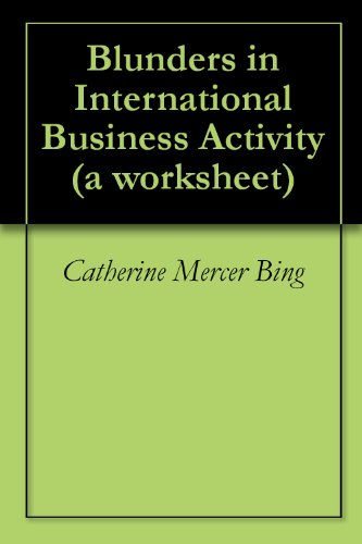 Blunders in International Business Activity (a worksheet) eBook : Bing ...