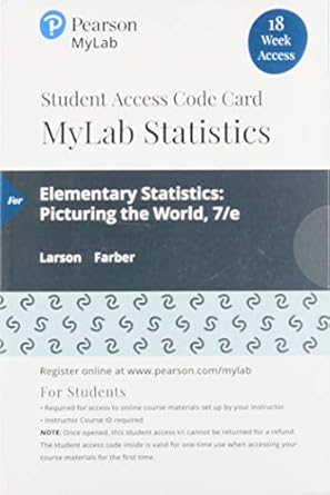 Amazon.com: Elementary Statistics: Picturing the World - MyLab ...