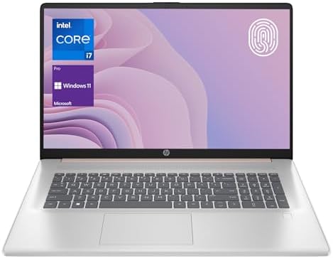 HP Essential Daily Traditional Laptop, 17.3" FHD Display, Intel Core i7 ...