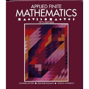 Applied Finite Mathematics: Howard Anton: 9780155029453: Amazon.com: Books