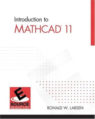 Amazon.com: Introduction to MathCAD 11 (ESource Series): 9780130081773 ...