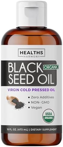 Amazon.com: USDA Organic Black Seed Oil Liquid (16 fl oz) Premium Cold ...