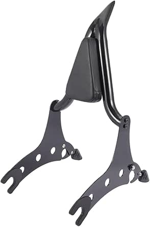 Amazon.com: Motorcycle Backrest Pad Kits Motorcycle Back Rest Passanger ...