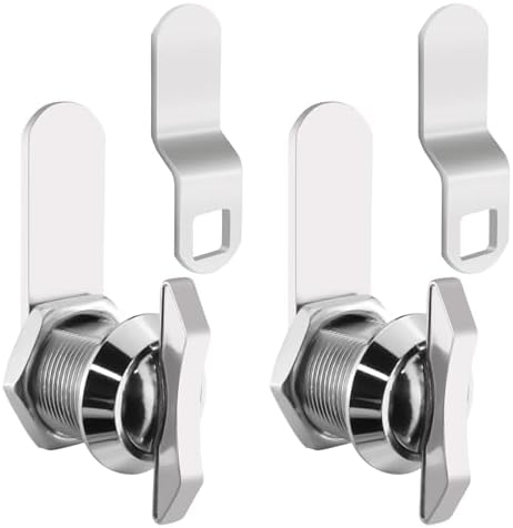 Aifeier ET 2Pcs Thumb Operated Offset Cam Lock, 5/8-Inch Keyless ...