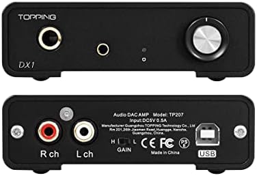 Amazon.com: Topping DX1 Mini Stereo DAC Headphone Amplifier Combo ...