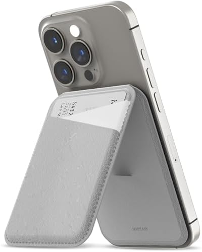 Amazon.com: MAGEASY Magnetic Wallet for iPhone - SNAP Stand Wallet Work ...