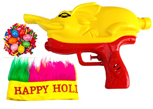 Buy Evisha Happy Holi Cap And Elephant Shape Water Pistol|Toy | Water ...