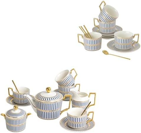 Amazon.com | CwlwGO-23-Piece English Porcelain Tea Service Set for 8 ...