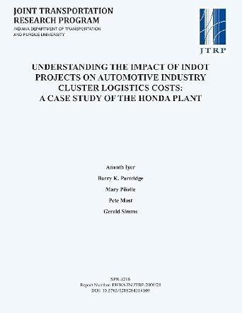 Understanding the Impact of INDOT Projects on Automotive Industry ...