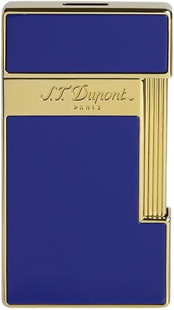 Amazon.com: S.T. Dupont Slimmy Blue Lacquer & Gold Lighter, 028005 ...