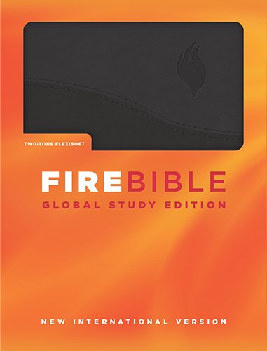 Fire Bible: New International Version, Black on Black Flexisoft, Global ...