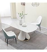 Amazon.com - 59" D Round Dining Room Table with 31.5" Detachable Lazy ...