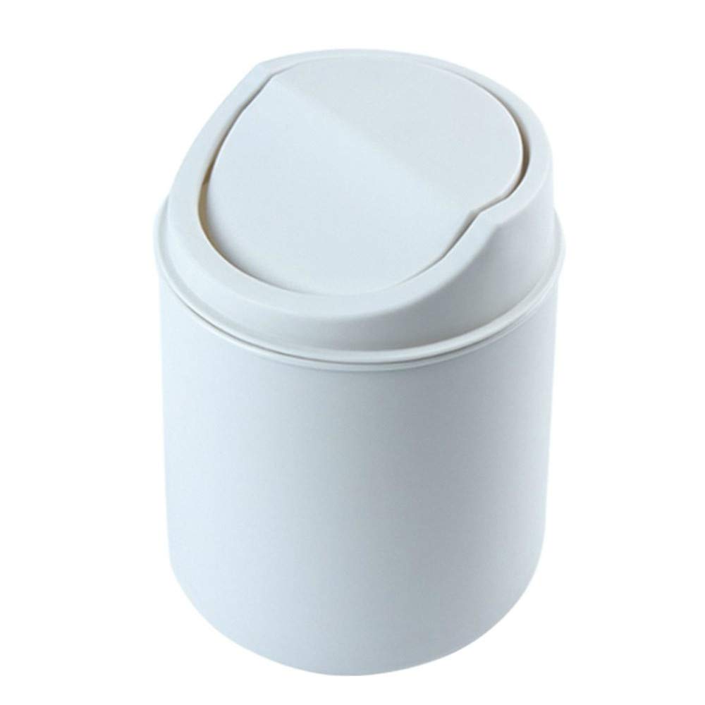 Amazon.com: N/X qiuQIlIN Mini Trash Can with Lid, Plastic Small Tiny ...