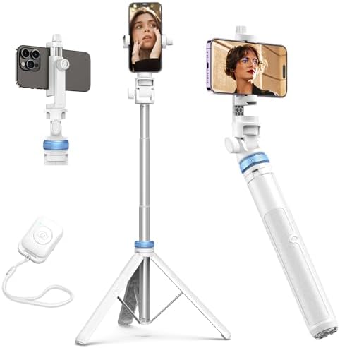Amazon.com: Kaiess 62" Phone Tripod & Selfie Stick, Extendable ...