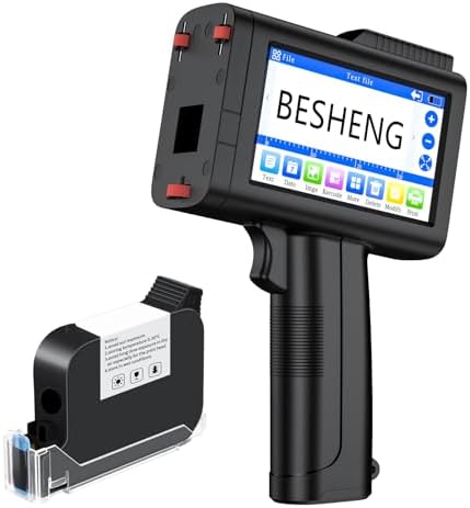 Amazon.com: BESHENG Handheld Inkjet Printer, Portable Printer Gun with ...