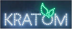 Amazon.com: LED Kratom Sign for Business, Super Bright LED Open Sign ...