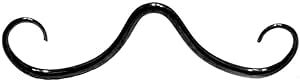 Amazon.com: Luxe Modz Septum Moustache 316L Surgical Steel PVD Black ...