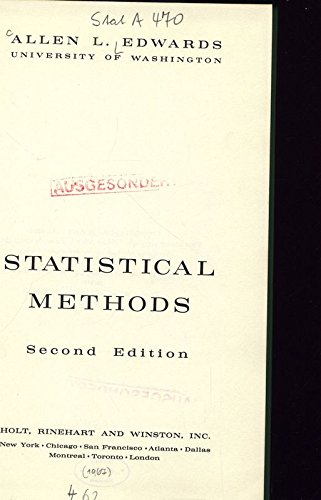 Statistical Methods : Edwards, Allen Louis: Amazon.in: Books
