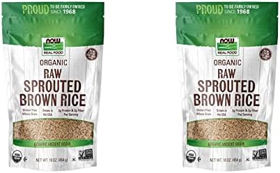 Amazon.com : NOW Foods, Organic Sprouted Brown Rice, Raw, Gluten-Free ...