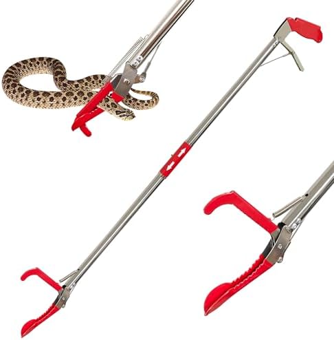 Amazon.com : COYXiCE 47" Professional Snake Tongs Heavy Duty Reptile ...