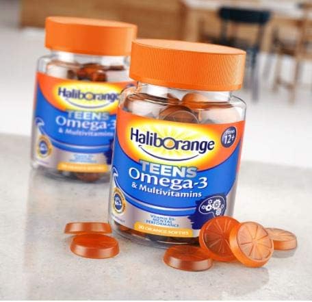 Haliborange Teens Multivitamins Orange Omega-3 Softies Bundle and ...