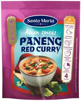 Santa Maria Red Curry Paneng Seasoning Spice Mix, 32g : Amazon.co.uk ...