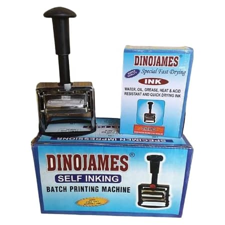 SMART PACK Hand Batch Coding and Date Printing Machine on Plastic Pouch ...