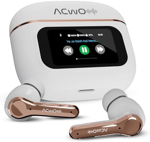 ACwO Dwots Touch TWS in Ear Earbuds | Hd Touch Display | 32Db ANC ...