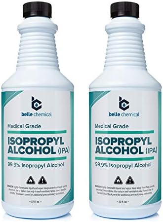 Amazon.com: Medical Grade Isopropyl Alcohol 99.9% (32oz) Pack of 2 (2 ...