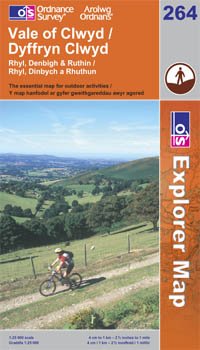 Vale of Clwyd, Rhyl, Denbigh & Ruthin OS Explorer Map 264: Amazon.co.uk ...