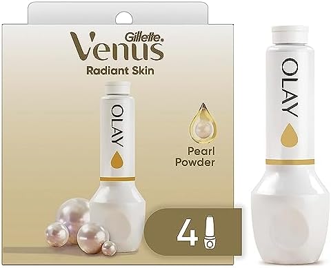 Amazon.com: Gillette Venus Radiant Skin Pearl Powder Olay razor ...