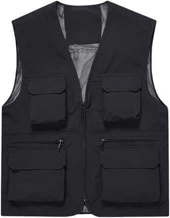 Amazon.com: CJQJPNZ Quick-Dry Waterproof Vest with Multi-Pockets for ...