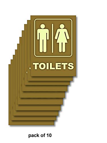 Buy 999Store restroom signage office supplies sunboard toilet sticker ...